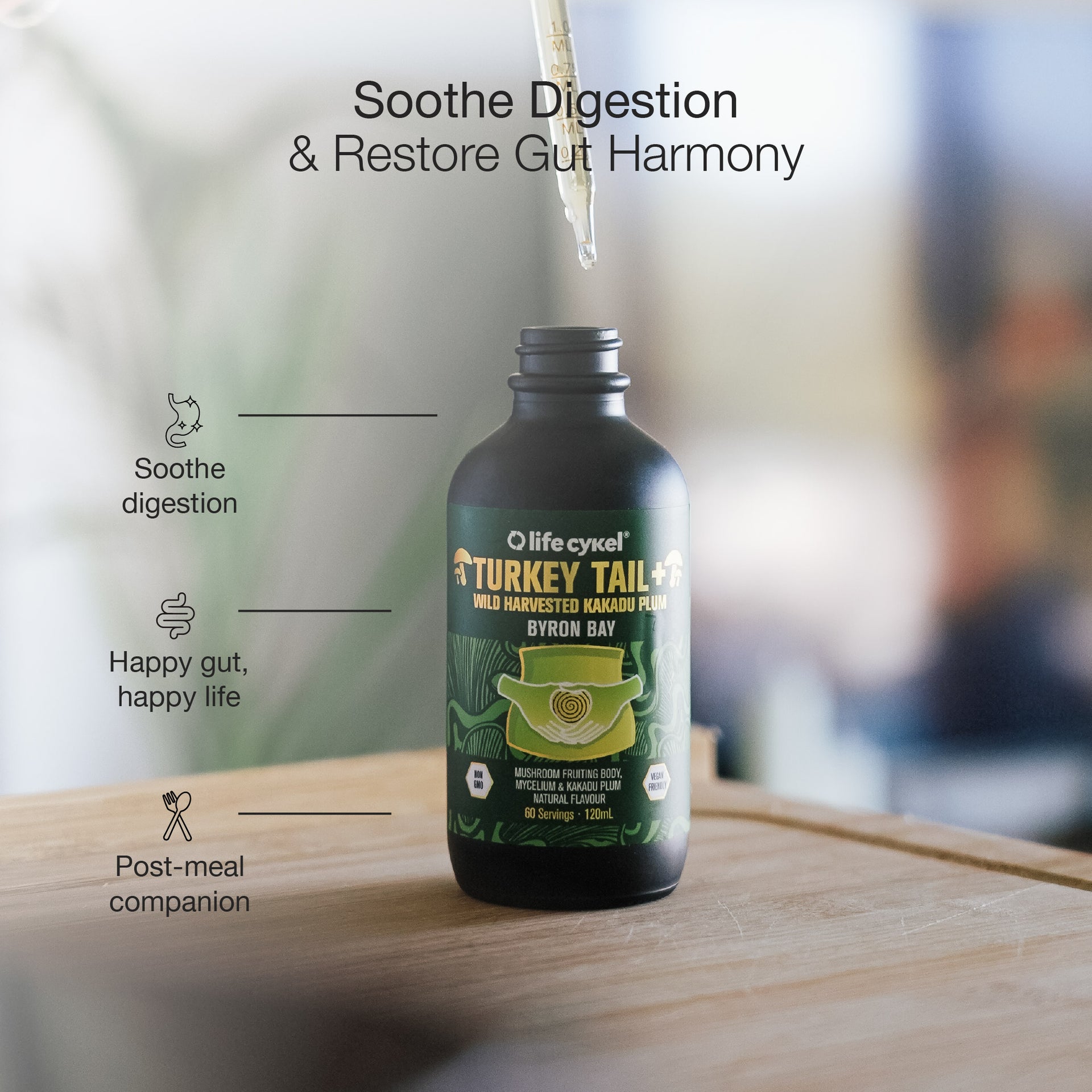 Premium Turkey Tail Mushroom Extract for Immune Support – Lifecykel