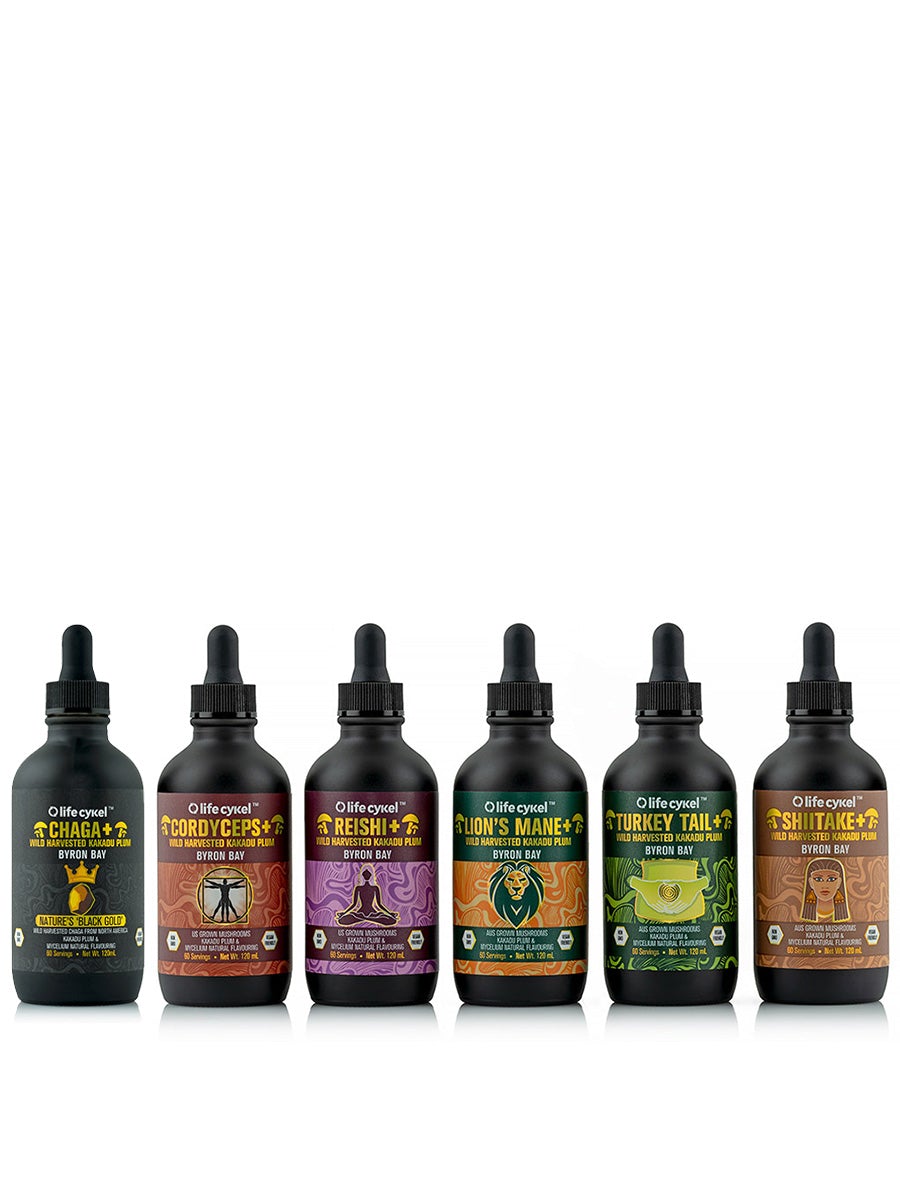 Full Shroom Service Pack - All-In-One Bundle of 6 Mushroom Extracts ...